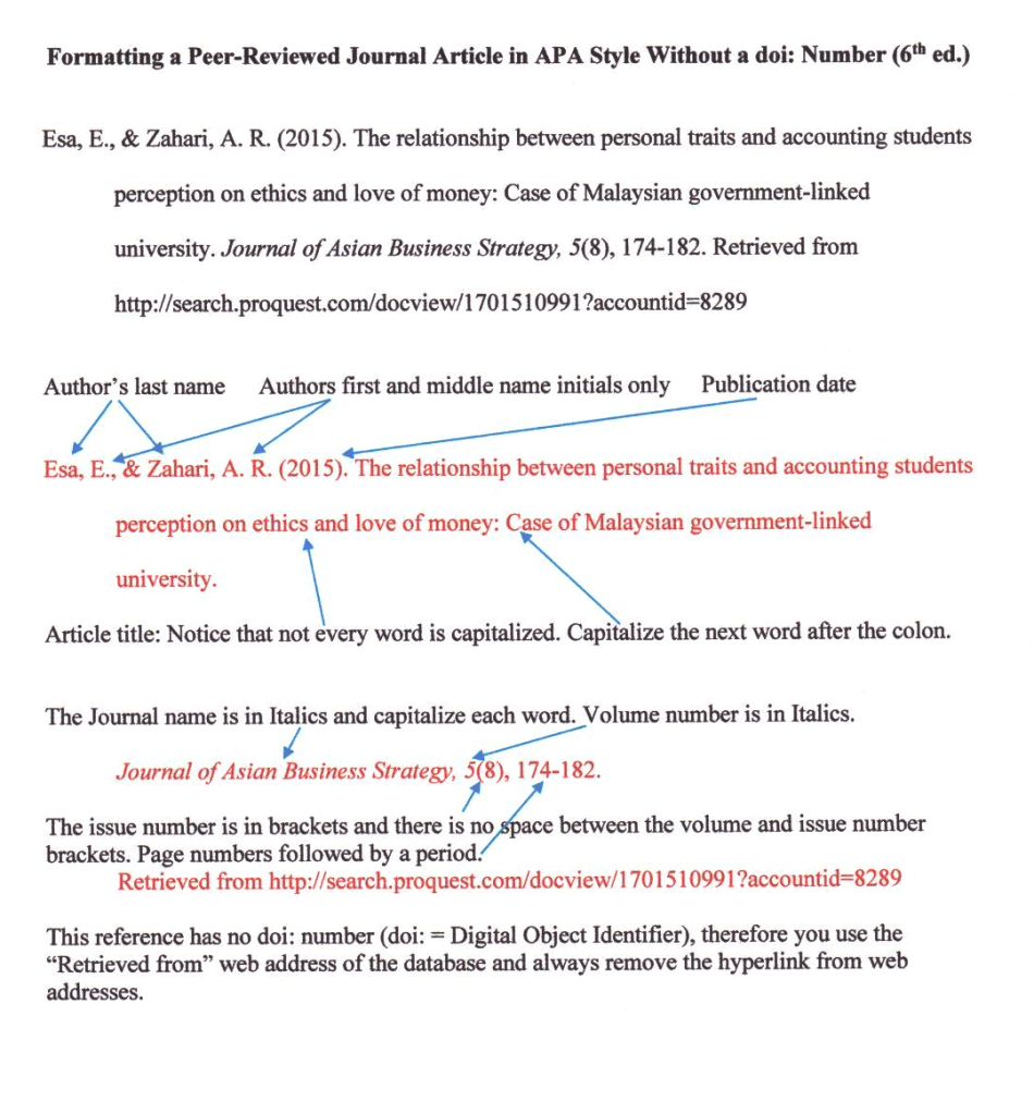 Formatting a Peer-Reviewed Journal Article in APA Style (6th ed ...